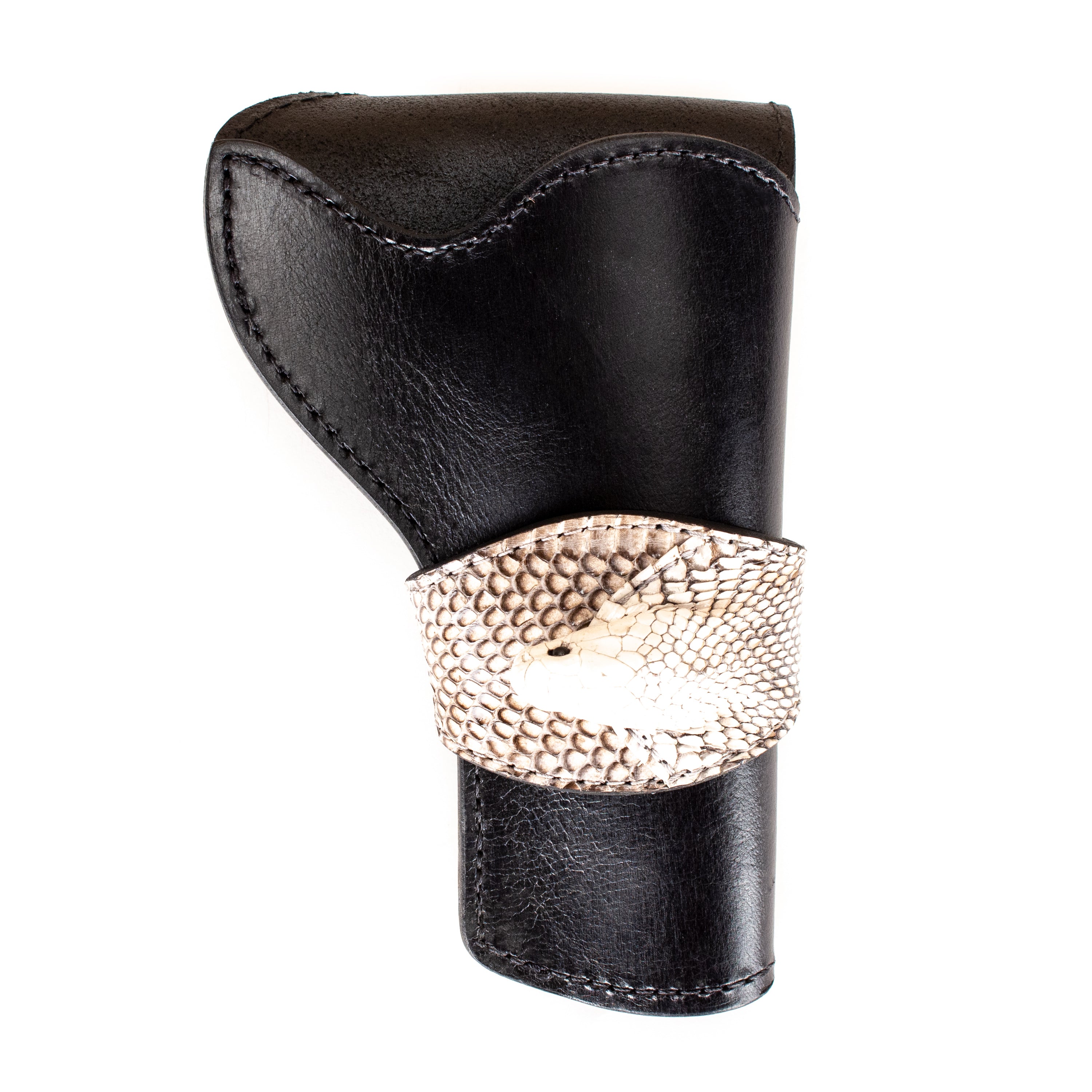 Cobra Head Banded Western Revolver Holster - African Water Buffalo ...